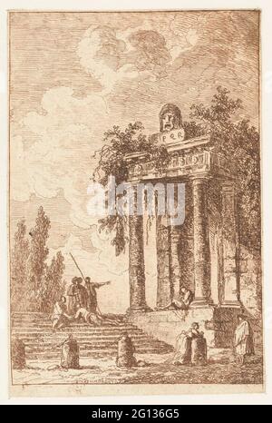 Escaliers avec les quatre postes frontaliers; les Soireés de Rome ...