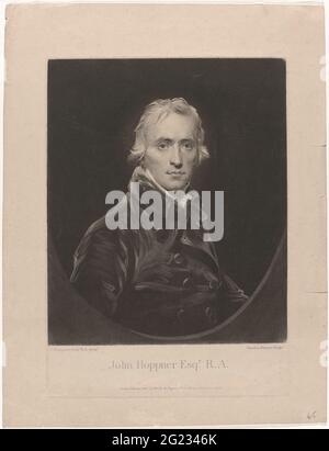 Portrait de John Hoppner. Le peintre néo-classique anglais John Hoppner ...