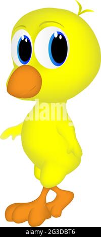 Illustration d'un poussin drôle Photo Stock - Alamy