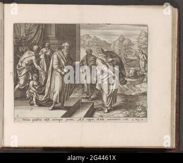 Élie pour la deuxième fois avec le roi Achab, 1643 imprimer le prophète ...