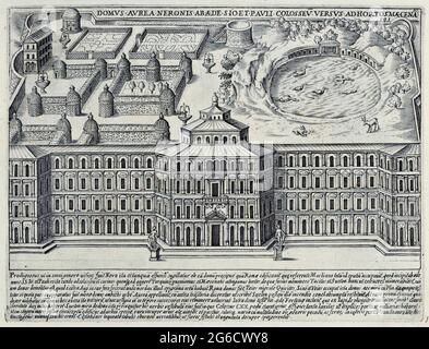 Domus Aurea (maison dorée). Villa construite par l'empereur Néron après ...