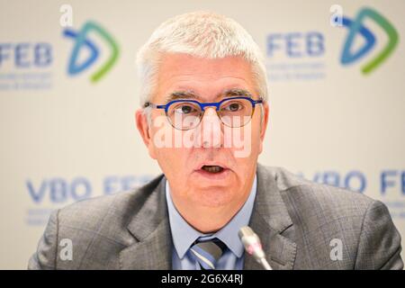 PIETER Timmermans, PDG DE FEB-VBO, et BERNARD Guillot, futur président ...