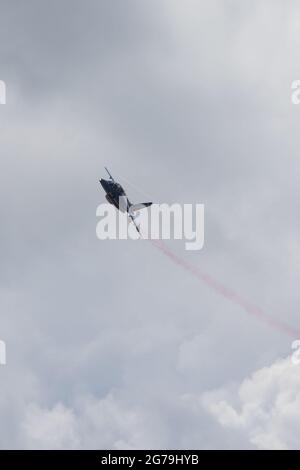 Les avions Alphajet de l'équipe acrobatique française Patrouille de ...