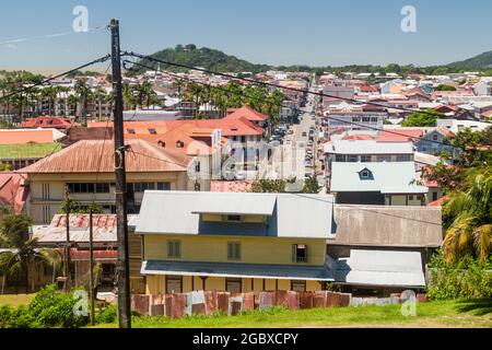 Vue aérienne de Cayenne, capitale de la Guyane française Photo Stock ...