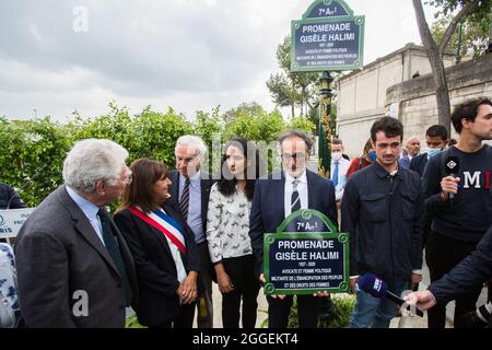 Pierre Joxe, Anne Hidalgo, Maud Halimi, Jean-Yves Halimi et Edouard ...