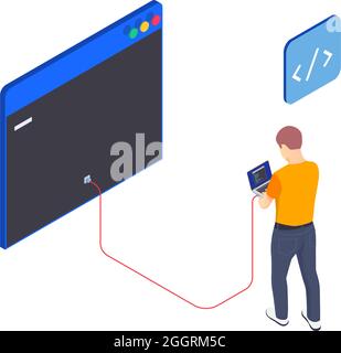 Programmation développement composition isométrique avec caractère de ...