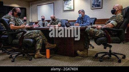 ÉTATS-UNIS Le colonel Ginger E. Beals du corps maritime, commandant du ...