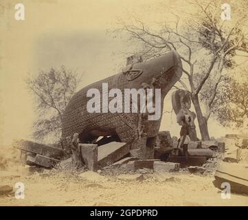 Varaha , avatar de Vishnou comme un sanglier dans un temple en Inde du ...