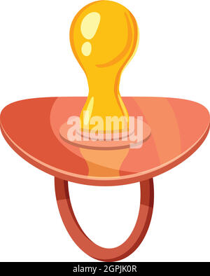 Icône de la tétine pour bébé. Dessin animé de bébé mamelon vecteur ...