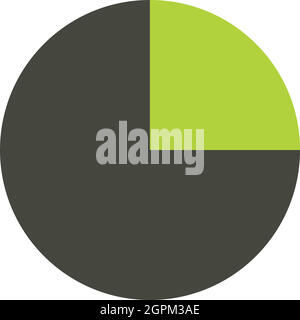 Schéma de la moitié des infographies, style plat Image Vectorielle ...