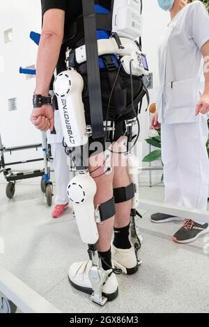 St Genis Laval (France), 4 octobre 2021. Session de réadaptation d'un ...