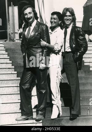 Le groupe de pop italien Ricchi e Poveri avec la chanteuse Angela ...