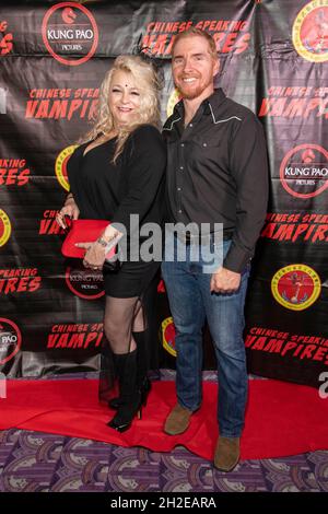 Constance Steele, Davy Williams assistez à la première du film de Kung ...