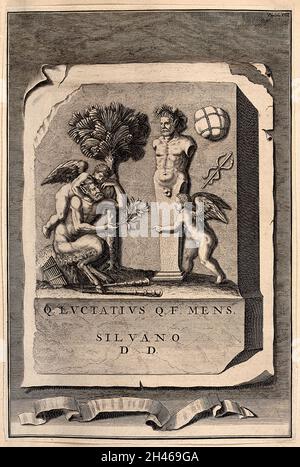 Une statue de Priapus, le dieu de la reproduction naturelle avec des ...