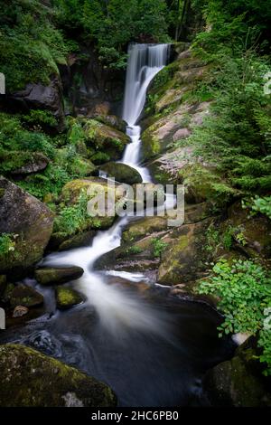 Une scène fascinante de la cascade de Triberg, Forêt Noire, Allemagne ...
