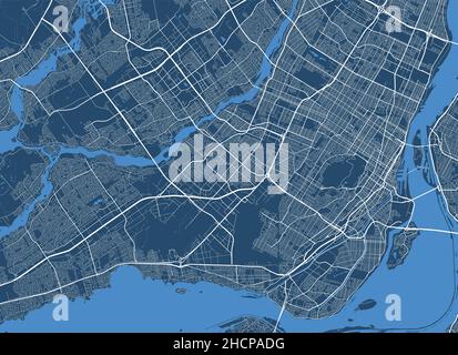 Carte de Montréal. Carte détaillée de la zone administrative de la ...