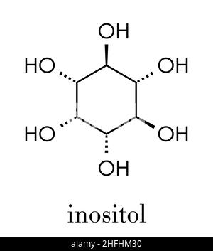 (Myo-inositol inositol) molécule. inositol phosphates et ses jouent des ...