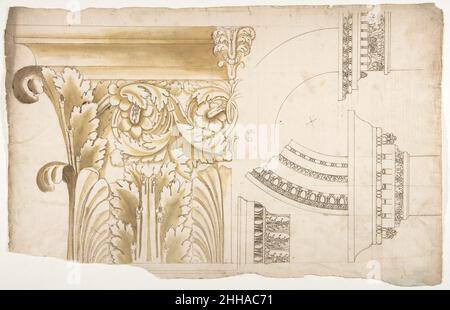 Arch of Septimius Severus, capital, l'élévation ; pilastre et imposte ...