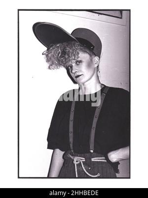 80's Band The Thompson Twins image prise de Joe Leeway vers 1985.Crédit ...