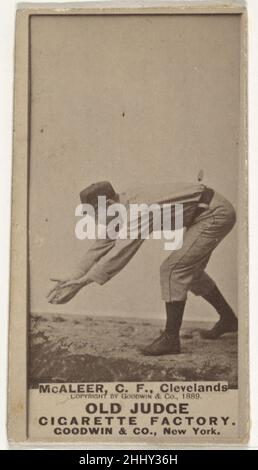 Jimmy 'Loafer' McAleer, Centre Field, Cleveland, de la série Old Judge ...