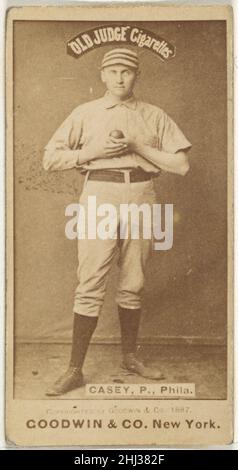 DaN Casey, Pitcher, Philadelphie, de la série Old Judge (n172) for Old ...