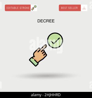 icône du décret loi Image Vectorielle Stock - Alamy