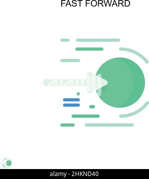 Panneau de flèche direction icon Bouton avance rapide. media music ...