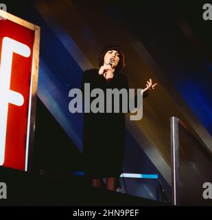 Hitparade, ZDF Musikssendung, Auftritt der französischen Sängerin ...