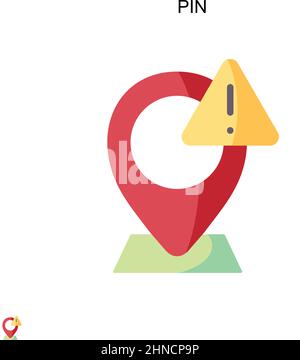 Vector illustration design du symbole position position. Logo simple et ...