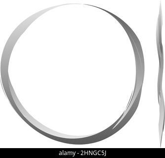 Gris, gris grundy en niveaux de gris, cercle de grunge et pinceau avec ...