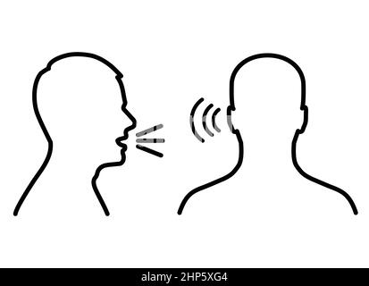 icône d'écoute et de parole, symbole de voix ou de son Image ...