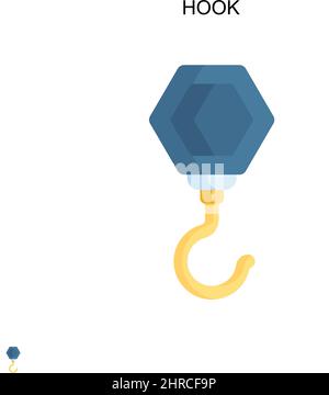 Icône de vecteur simple crochet. Modèle de conception de symbole d ...