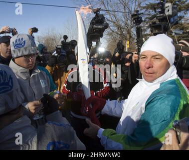 Alwyn Morris, médaillée d'or olympique de 1984, partage la flamme ...