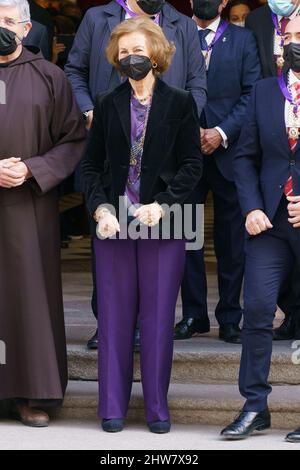 La reine Sofia d'espagne assiste à l'action de grâce traditionnelle à ...