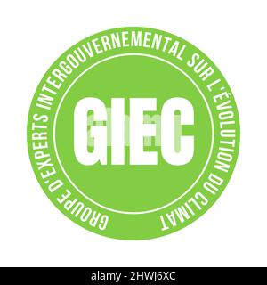Logo du Groupe intergouvernemental sur l'évolution du climat GIEC avec ...