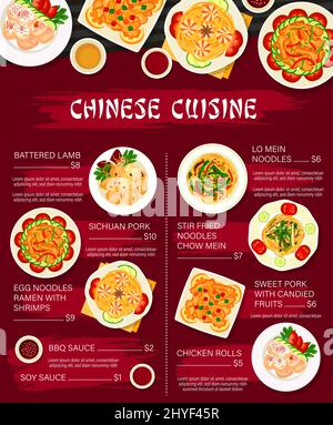 Cuisine chinoise menu repas restaurant. Soupe à la viande anis, salade ...