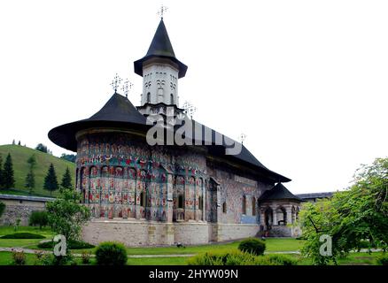 Monastère de Sucevitsa, comté de Suceava, Moldavie, Roumanie : une des ...