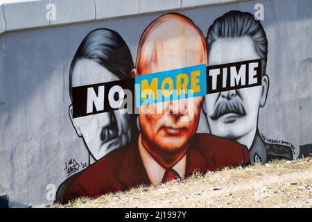 Gdansk, Pologne 11th. Mars, 2022 murale de l'artiste polonais TUSE ...