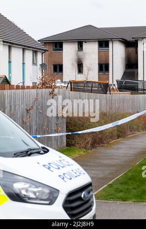 Polvanie View, Inverness, Highlands, Écosse. 1 avril 2022. Il s'agit de ...