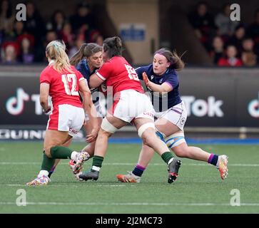 Wales Sioned Harries lors de la coupe du monde de rugby pour femmes, un ...
