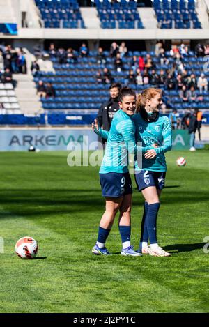 Celina Ould Hocine de Paris FC et Tess Laplacette de Paris FC se ...
