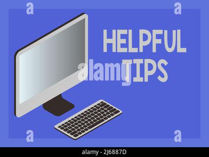 Affiche manuscrite conseils utiles.Concept signification secret utile ...