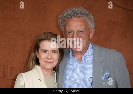 Nelson Monfort et son épouse Dominique Monfort au Village pendant l ...