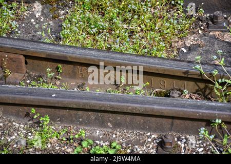 Steyrtalbahn, Schmalsurbahn, Weiche, Grünburg, Bahnhof, Gleis, Gleise ...