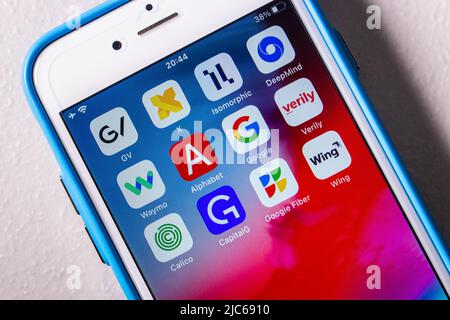 Filiales de Alphabet inc (GV, X Development LLC, isomorphic Labs ...