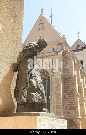 Cathédrale Saint Pierre extérieur, Genève, Suisse Photo Stock - Alamy