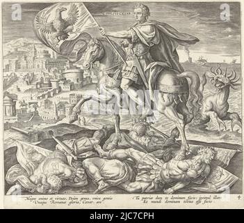 Jules César comme le quatrième roi de la vision de Daniël, Adriaen ...