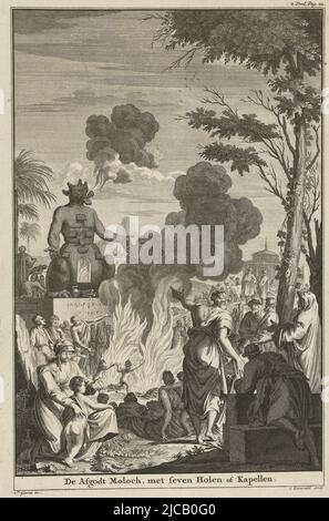 Sacrifices humains pour le Moloch idole, Jan Lamsvelt, d'après P ...