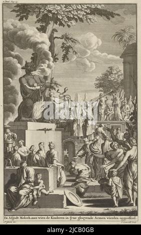Sacrifices humains pour le Moloch idole, Jan Lamsvelt, d'après P ...