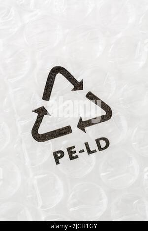 Film à bulles d'air en plastique en PEBD / feuille de polyéthylène ...